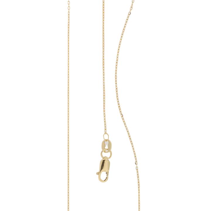 1.01gm 9ct 25 gauge hammered cable chain 45cm – The Diamond Republic