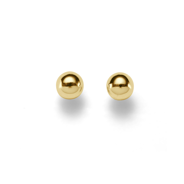 9ct gold 3mm polished ball studs – The Diamond Republic